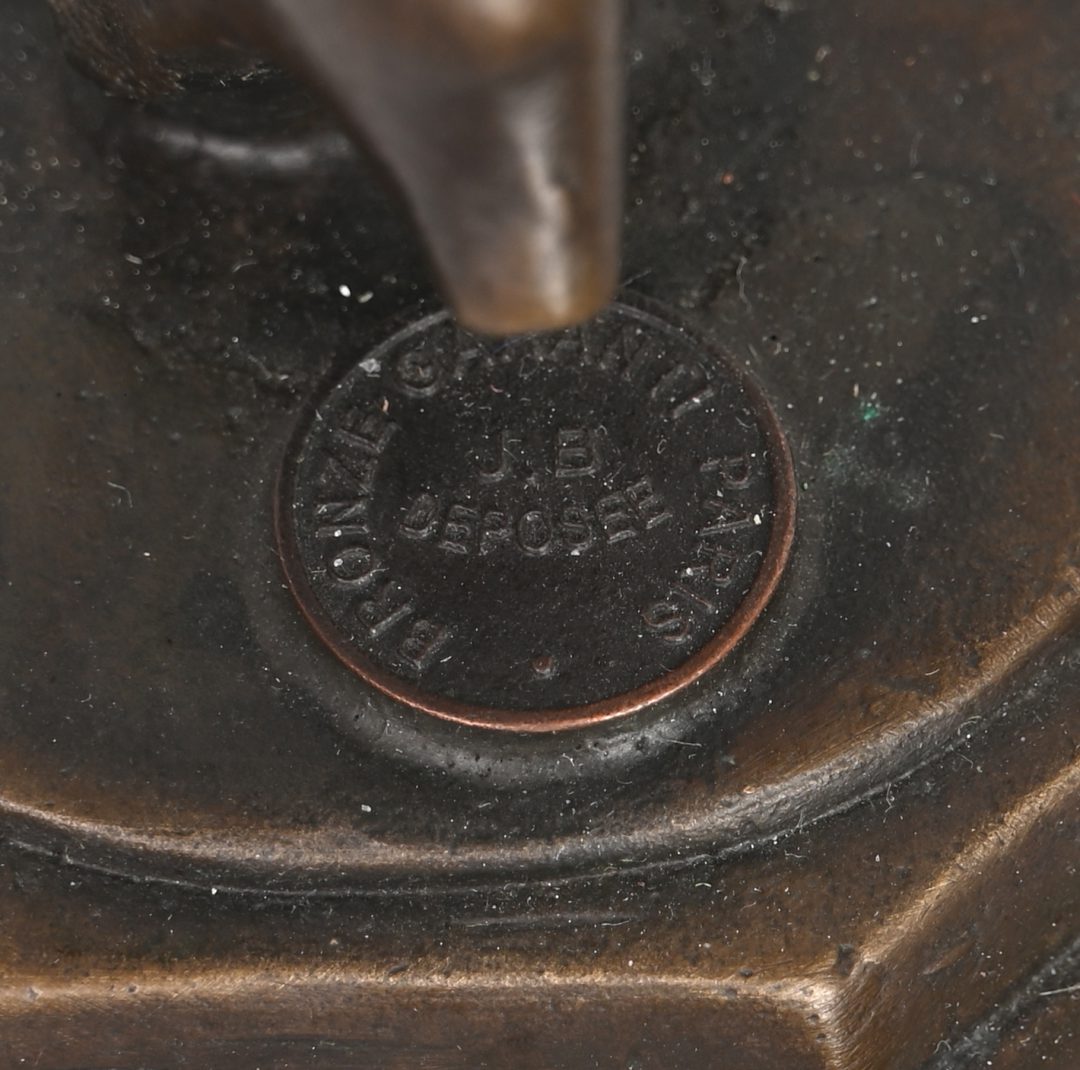 “Danseres”. Een bronzen beeldje een voet van arduin. Naar Bruno Zack ...