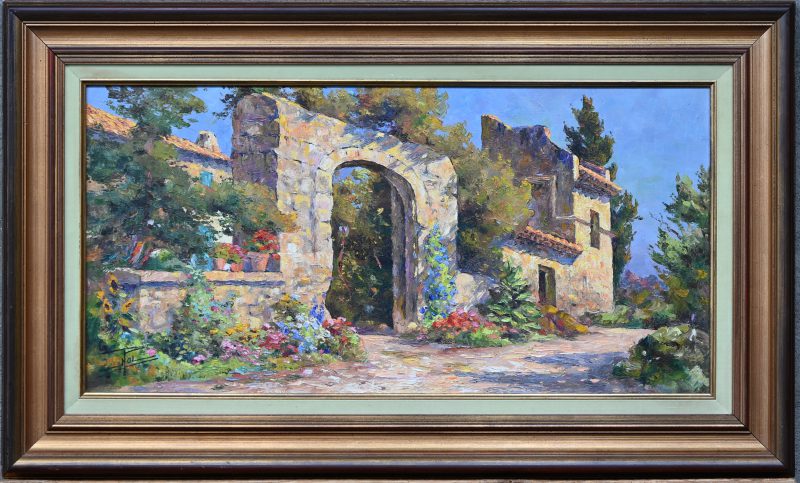 “Mas des Tours – St. Gabriel par Tarascon.” Olieverf op doek ...